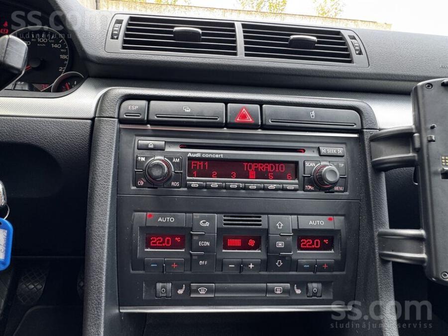 Melns Audi A4 2006 Daugavpils, ar dzinēja tilpumu 2.00 L un nobraukumu 0 tūkst. km par 3850 €, foto 17 vietnē AUTOMOTO.COM.LV