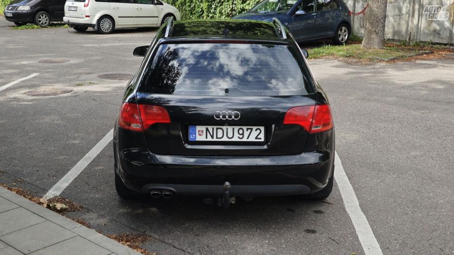 Black Audi A4 2006 in Alytus, with an engine capacity of 2.00 L and mileage of 402 thousand km for 2400 €, photo 8 on AUTOMOTO.COM.LV