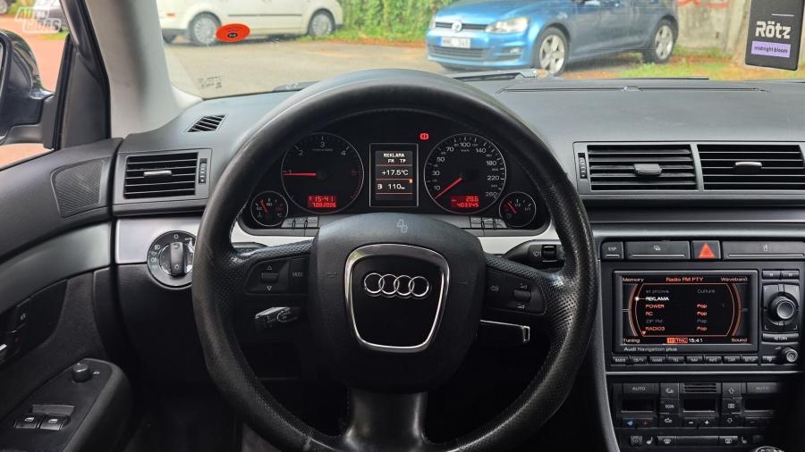 Black Audi A4 2006 in Alytus, with an engine capacity of 2.00 L and mileage of 402 thousand km for 2400 €, photo 14 on AUTOMOTO.COM.LV