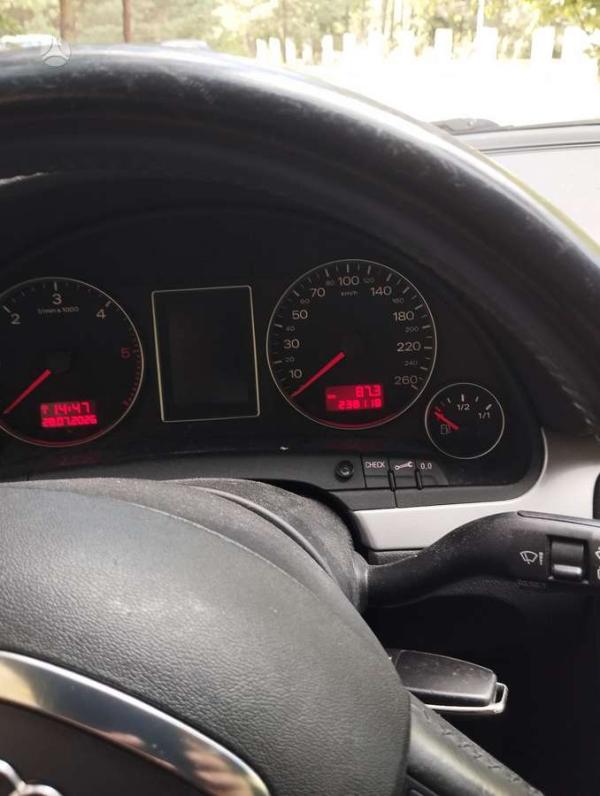 Черный Ауди А4 2006 в Вильнюс, объемом двигателя 2.00 л и пробегом 238 тыс. км за 2250 €, фото 9 на AUTOMOTO.COM.LV
