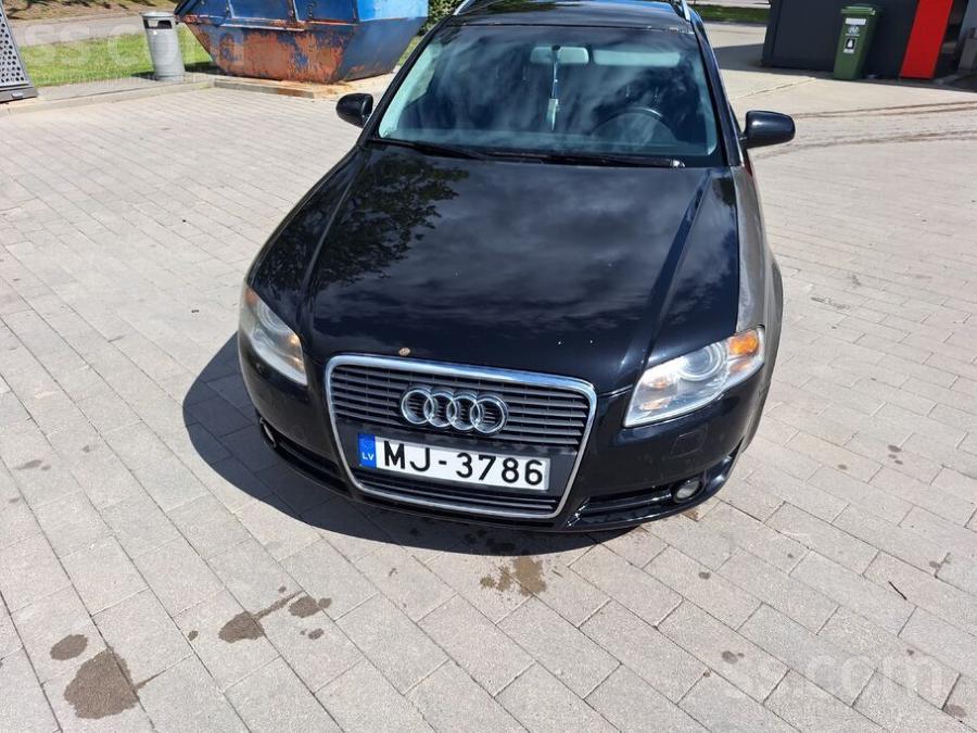 Black Audi A4 2006 in Tukums, with an engine capacity of 2.00 L and mileage of 420 thousand km for 1999 €, photo 1 on AUTOMOTO.COM.LV