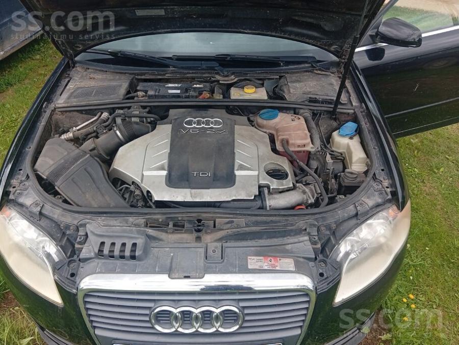 Black Audi A4 2006 in Preili, with an engine capacity of 2.70 L and mileage of 243 thousand km for 2499 €, photo 11 on AUTOMOTO.COM.LV