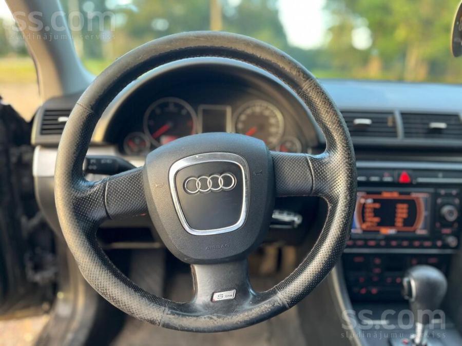 Black Audi A4 2006 in Bauska, with an engine capacity of 2.00 L and mileage of 422 thousand km for 1200 €, photo 8 on AUTOMOTO.COM.LV