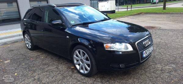 Audi A4 2006 in Silute on AUTOMOTO.COM.LV Black Audi A4 2006 in Silute, with an engine capacity of 2.00 L and mileage of 293 thousand km for 2650 €, photo 1 on AUTOMOTO.COM.LV