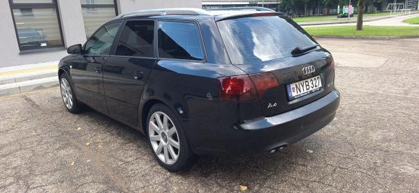 Audi A4 2006 in Silute on AUTOMOTO.COM.LV Black Audi A4 2006 in Silute, with an engine capacity of 2.00 L and mileage of 293 thousand km for 2650 €, photo 4 on AUTOMOTO.COM.LV