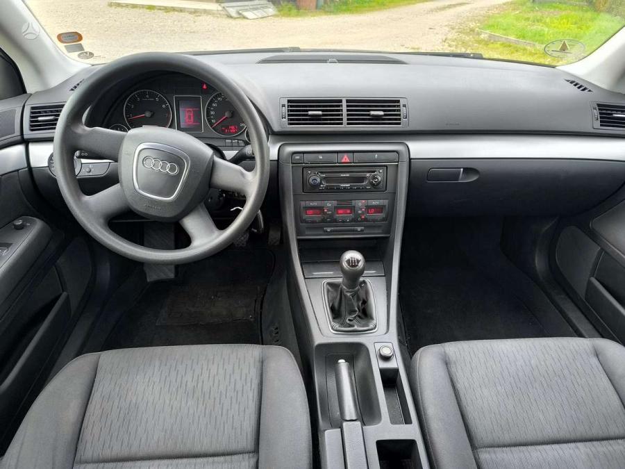 Black Audi A4 2006 in Birzai, with an engine capacity of 1.60 L and mileage of 310 thousand km for 2450 €, photo 14 on AUTOMOTO.COM.LV