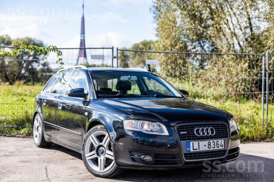 Black Audi A4 2006 in Riga, with an engine capacity of 2.70 L and mileage of 348 thousand km for 3790 €, photo 3 on AUTOMOTO.COM.LV