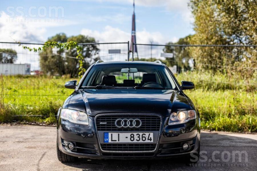 Black Audi A4 2006 in Riga, with an engine capacity of 2.70 L and mileage of 348 thousand km for 3790 €, photo 4 on AUTOMOTO.COM.LV