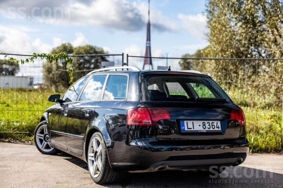 Black Audi A4 2006 in Riga, with an engine capacity of 2.70 L and mileage of 348 thousand km for 3790 €, photo 7 on AUTOMOTO.COM.LV