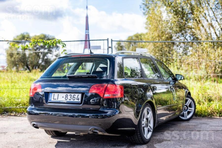 Black Audi A4 2006 in Riga, with an engine capacity of 2.70 L and mileage of 348 thousand km for 3790 €, photo 8 on AUTOMOTO.COM.LV