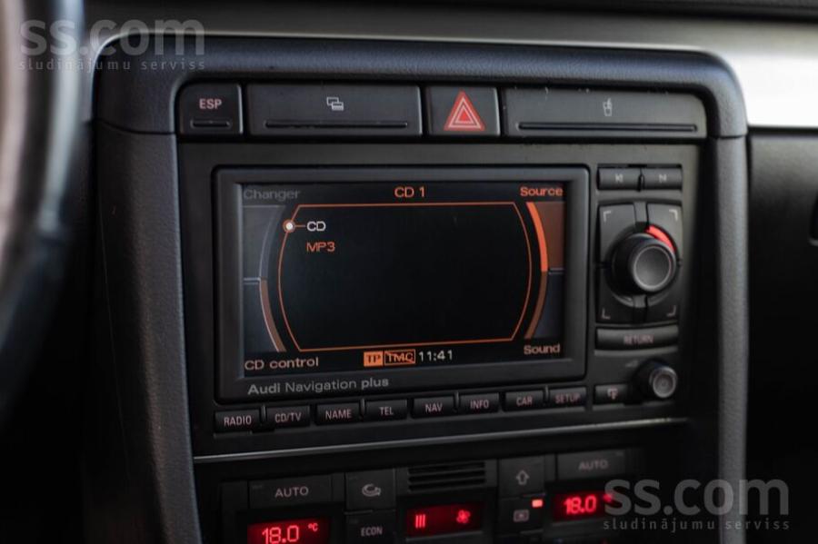 Black Audi A4 2006 in Riga, with an engine capacity of 2.70 L and mileage of 348 thousand km for 3790 €, photo 19 on AUTOMOTO.COM.LV