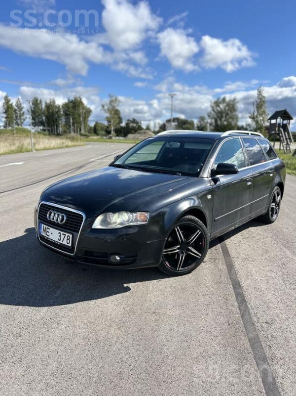 Audi A4 2006 in Bauska on AUTOMOTO.COM.LV Black Audi A4 2006 in Bauska, with an engine capacity of 2.00 L and mileage of 321 thousand km for 2350 €, photo 6 on AUTOMOTO.COM.LV