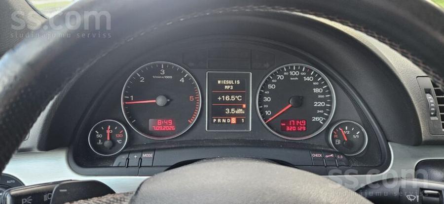 Black Audi A4 2006 in Riga, with an engine capacity of 3.00 L and mileage of 320 thousand km for 4200 €, photo 5 on AUTOMOTO.COM.LV