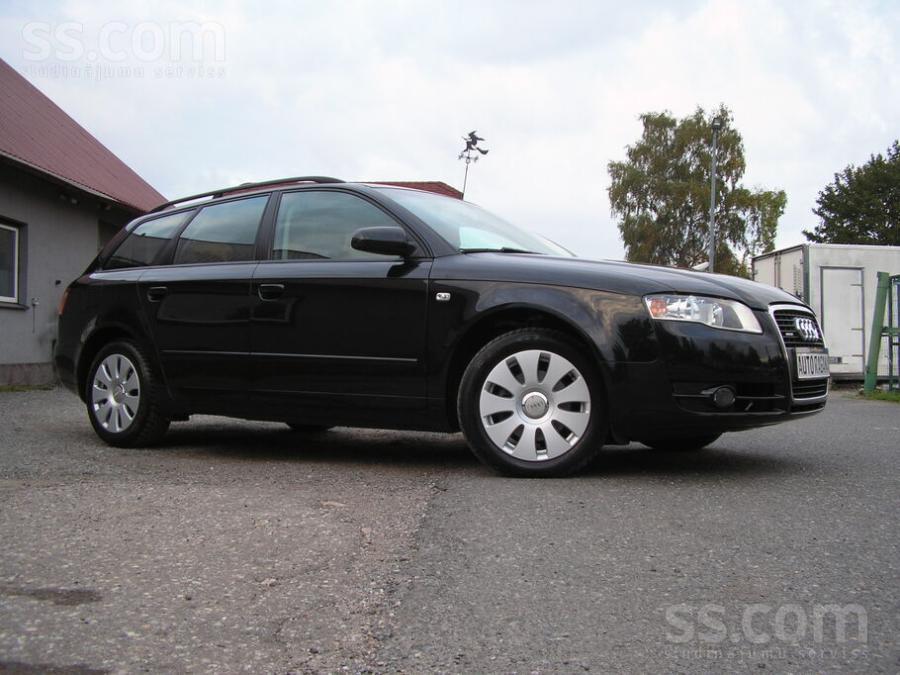 Black Audi A4 2006 in Riga, with an engine capacity of 1.90 L and mileage of 0 thousand km for 5450 €, photo 1 on AUTOMOTO.COM.LV