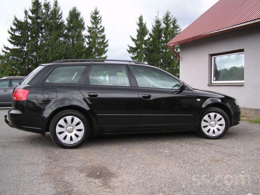 Black Audi A4 2006 in Riga, with an engine capacity of 1.90 L and mileage of 0 thousand km for 5450 €, photo 4 on AUTOMOTO.COM.LV