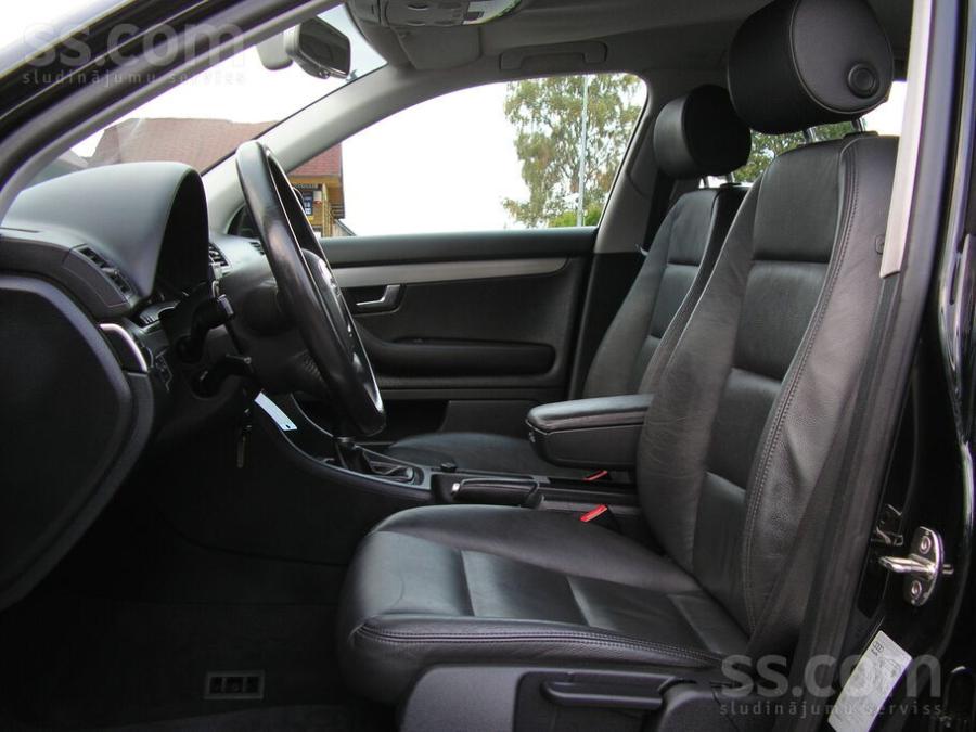 Black Audi A4 2006 in Riga, with an engine capacity of 1.90 L and mileage of 0 thousand km for 5450 €, photo 19 on AUTOMOTO.COM.LV