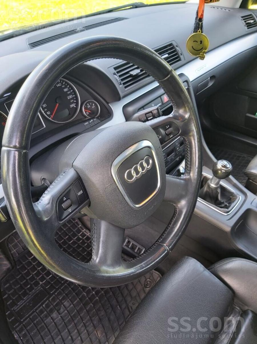 Black Audi A4 2006 in Riga, with an engine capacity of 2.00 L and mileage of 362 thousand km for 3550 €, photo 13 on AUTOMOTO.COM.LV