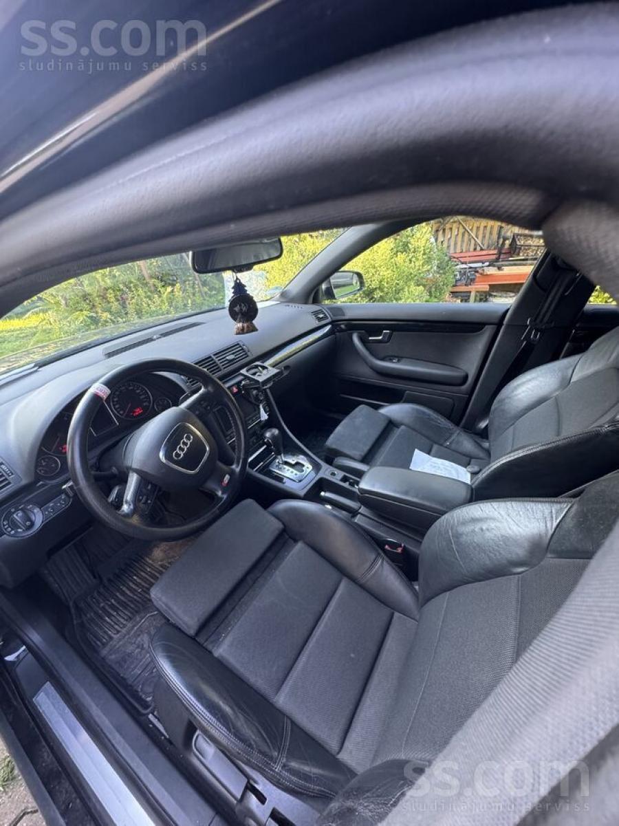 Black Audi A4 2006 in Ogre, with an engine capacity of 2.00 L and mileage of 236 thousand km for 3850 €, photo 6 on AUTOMOTO.COM.LV