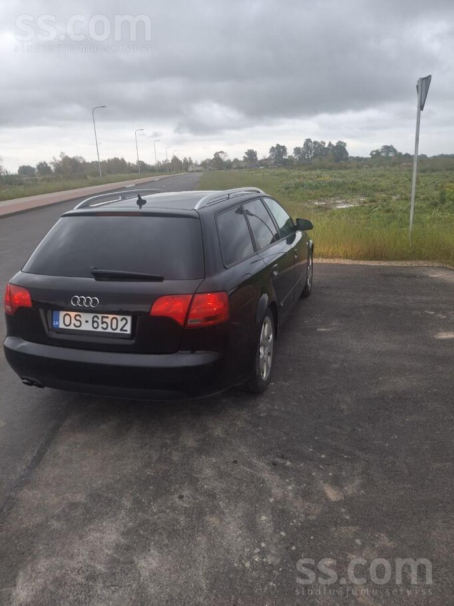 Black Audi A4 2006 in Bauska, with an engine capacity of 2.00 L and mileage of 319 thousand km for 2950 €, photo 8 on AUTOMOTO.COM.LV