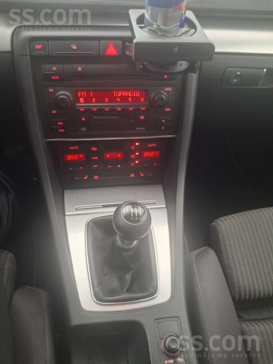 Black Audi A4 2006 in Bauska, with an engine capacity of 2.00 L and mileage of 319 thousand km for 2950 €, photo 16 on AUTOMOTO.COM.LV