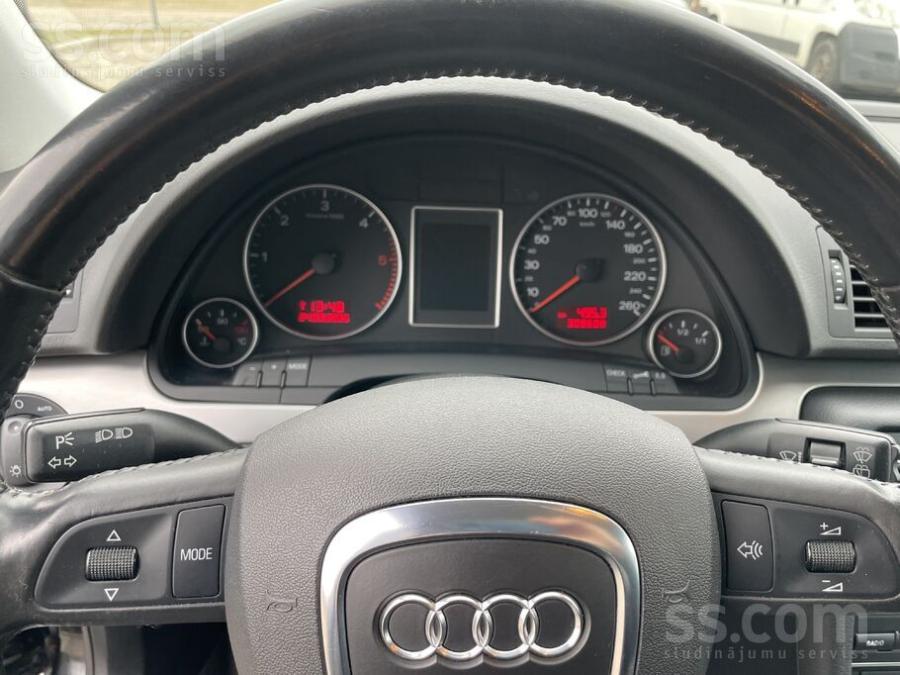 Black Audi A4 2007 in Ogre, with an engine capacity of 1.90 L and mileage of 0 thousand km for 1650 €, photo 12 on AUTOMOTO.COM.LV