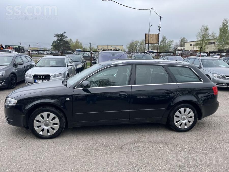 Black Audi A4 2007 in Riga, with an engine capacity of 1.90 L and mileage of 0 thousand km for 4350 €, photo 1 on AUTOMOTO.COM.LV
