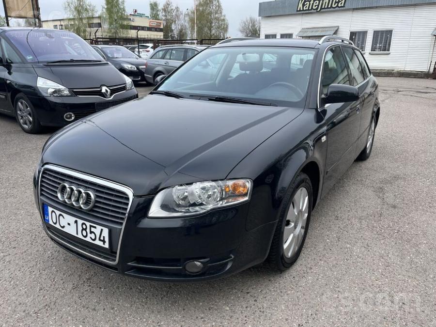 Black Audi A4 2007 in Riga, with an engine capacity of 1.90 L and mileage of 0 thousand km for 4350 €, photo 2 on AUTOMOTO.COM.LV
