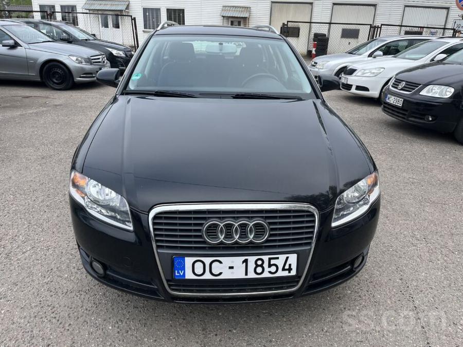 Black Audi A4 2007 in Riga, with an engine capacity of 1.90 L and mileage of 0 thousand km for 4350 €, photo 3 on AUTOMOTO.COM.LV