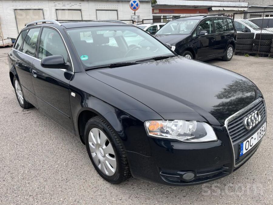 Black Audi A4 2007 in Riga, with an engine capacity of 1.90 L and mileage of 0 thousand km for 4350 €, photo 4 on AUTOMOTO.COM.LV