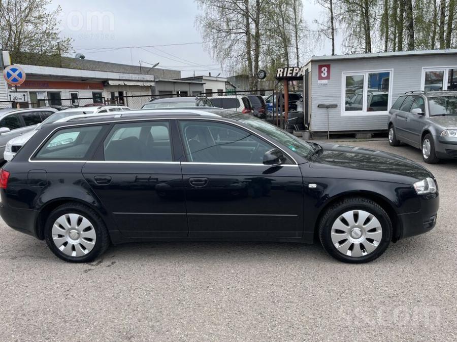 Black Audi A4 2007 in Riga, with an engine capacity of 1.90 L and mileage of 0 thousand km for 4350 €, photo 5 on AUTOMOTO.COM.LV