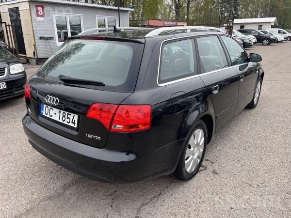 Black Audi A4 2007 in Riga, with an engine capacity of 1.90 L and mileage of 0 thousand km for 4350 €, photo 6 on AUTOMOTO.COM.LV