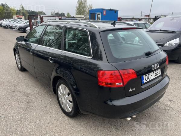 Black Audi A4 2007 in Riga, with an engine capacity of 1.90 L and mileage of 0 thousand km for 4350 €, photo 8 on AUTOMOTO.COM.LV