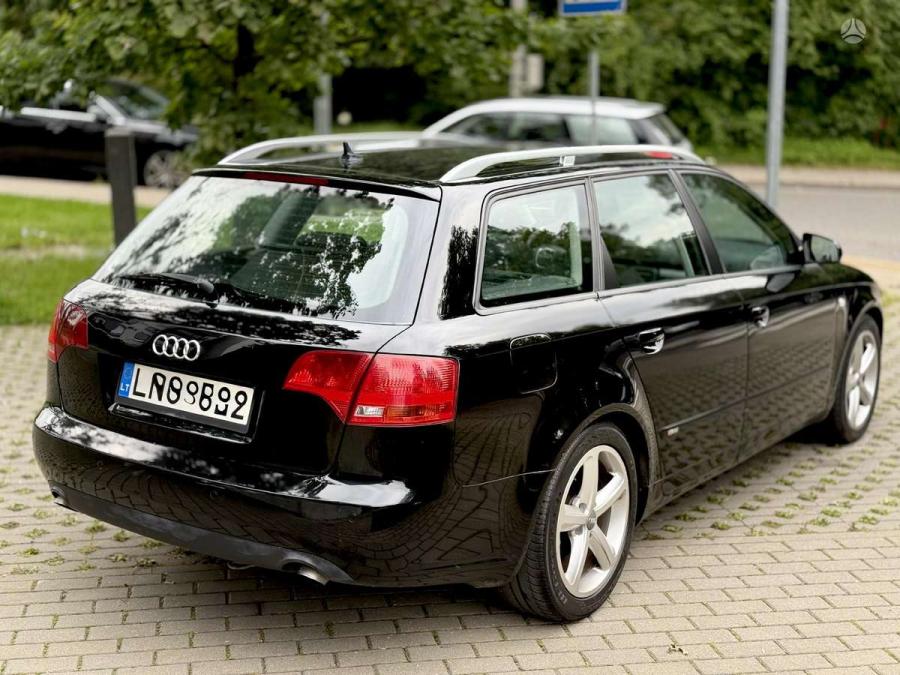 Black Audi A4 2007 in Vilnius, with an engine capacity of 2.00 L and mileage of 286 thousand km for 1900 €, photo 6 on AUTOMOTO.COM.LV
