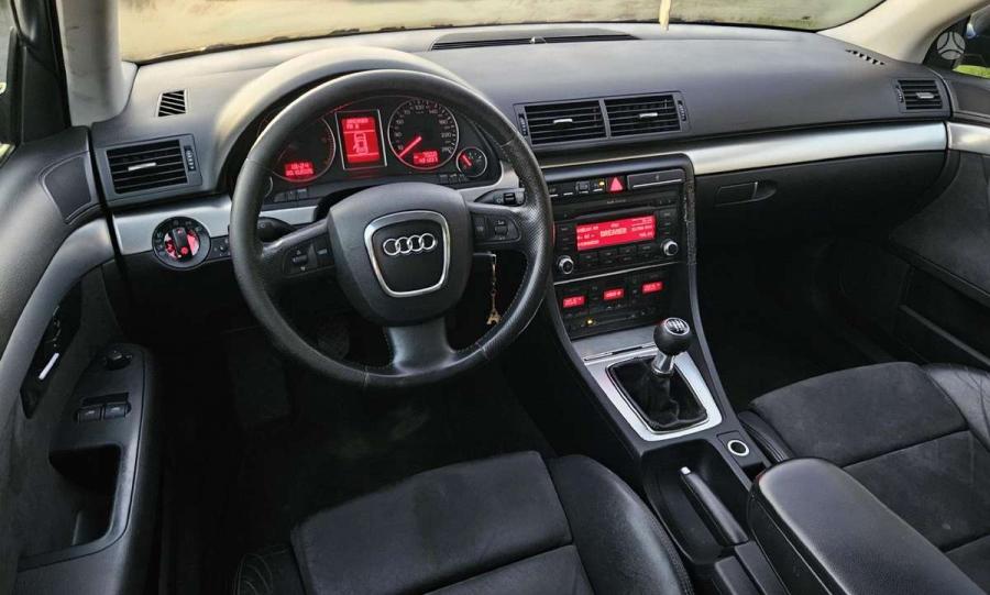 Black Audi A4 2007 in Kaunas, with an engine capacity of 1.97 L and mileage of 421 thousand km for 2350 €, photo 5 on AUTOMOTO.COM.LV