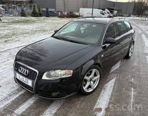 Black Audi A4 2007 in Riga, with an engine capacity of 2.00 L and mileage of 314 thousand km for 3250 €, photo  on AUTOMOTO.COM.LV