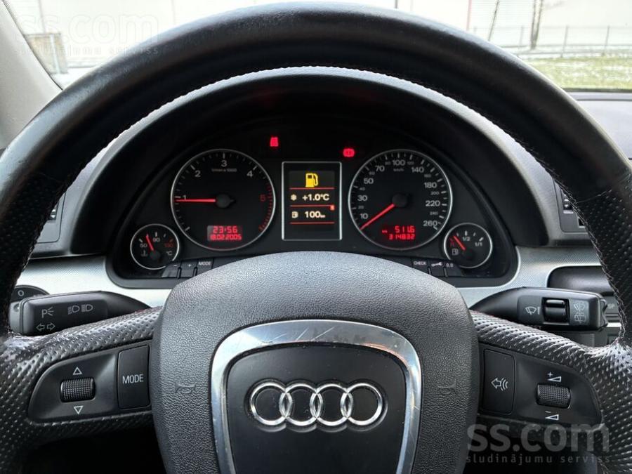 Melns Audi A4 2007 Rīga, ar dzinēja tilpumu 2.00 L un nobraukumu 314 tūkst. km par 3250 €, foto 24 vietnē AUTOMOTO.COM.LV