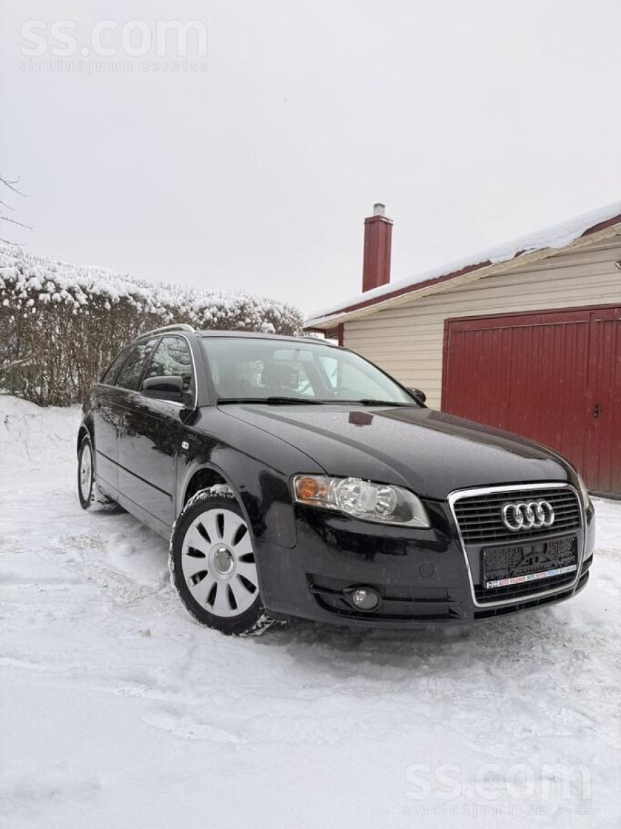 Black Audi A4 2007 in Ludza, with an engine capacity of 2.00 L and mileage of 268 thousand km for 3590 €, photo 1 on AUTOMOTO.COM.LV
