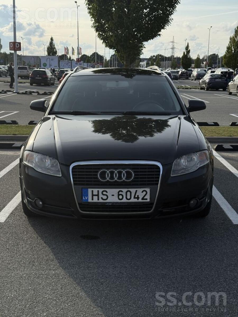 Black Audi A4 2007 in Riga, with an engine capacity of 2.00 L and mileage of 359 thousand km for 2500 €, photo 2 on AUTOMOTO.COM.LV