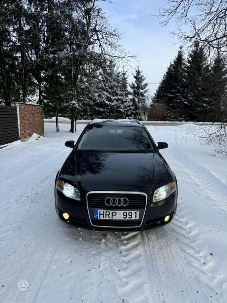 Black Audi A4 2007 in Klaipeda, with an engine capacity of 1.99 L and mileage of 294 thousand km for 1450 €, photo 2 on AUTOMOTO.COM.LV