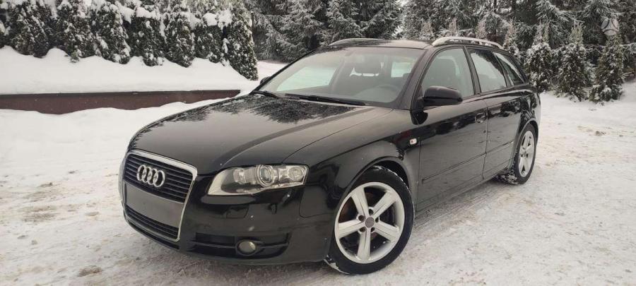 Black Audi A4 2007 in Utena, with an engine capacity of 2.00 L and mileage of 292 thousand km for 3100 €, photo 2 on AUTOMOTO.COM.LV
