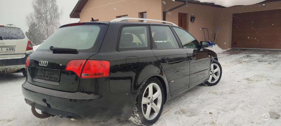 Black Audi A4 2007 in Utena, with an engine capacity of 2.00 L and mileage of 292 thousand km for 3100 €, photo 3 on AUTOMOTO.COM.LV