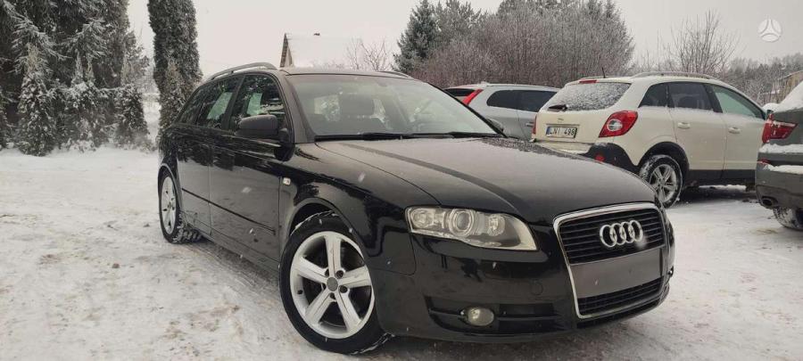 Black Audi A4 2007 in Utena, with an engine capacity of 2.00 L and mileage of 292 thousand km for 3100 €, photo 6 on AUTOMOTO.COM.LV