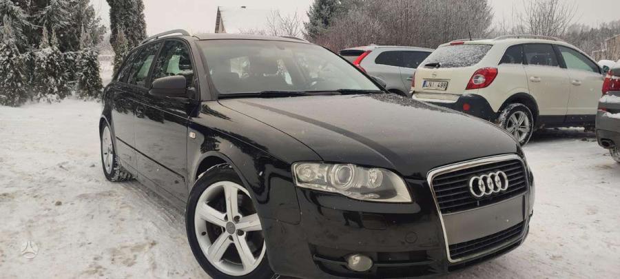 Black Audi A4 2007 in Utena, with an engine capacity of 2.00 L and mileage of 292 thousand km for 3100 €, photo 7 on AUTOMOTO.COM.LV