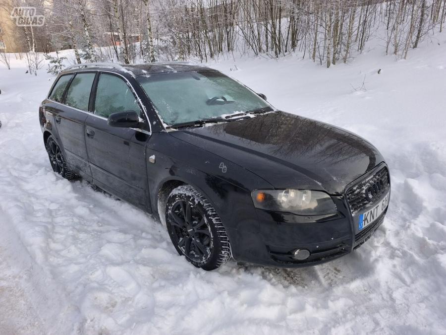 Black Audi A4 2007 in Vilnius, with an engine capacity of 2.00 L and mileage of 278 thousand km for 1000 €, photo 1 on AUTOMOTO.COM.LV