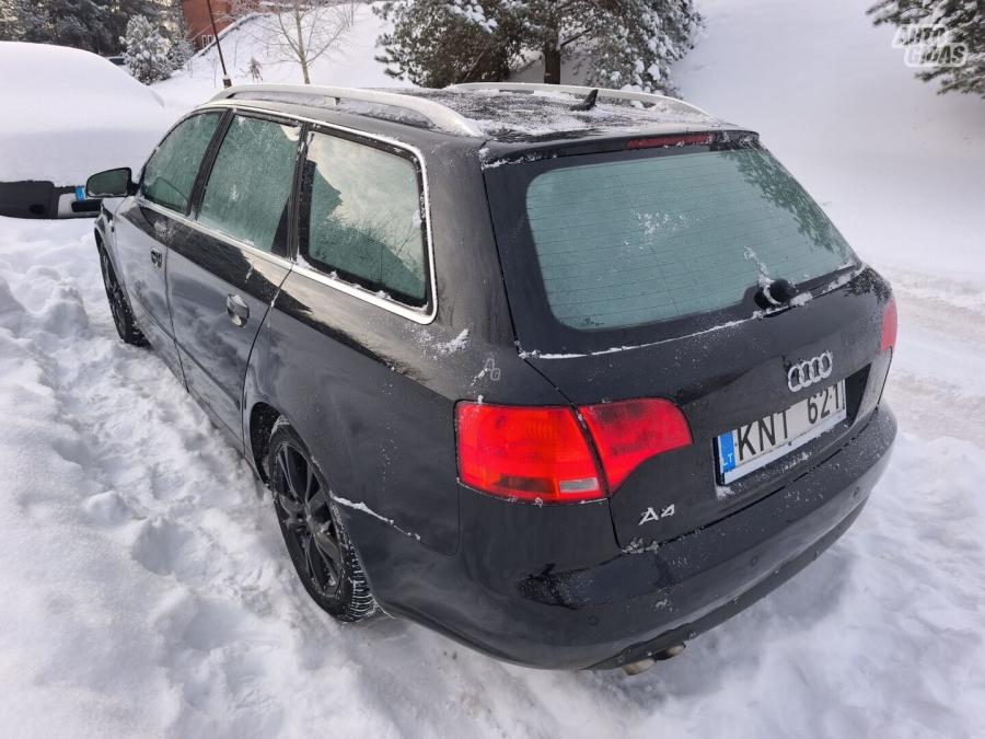 Black Audi A4 2007 in Vilnius, with an engine capacity of 2.00 L and mileage of 278 thousand km for 1000 €, photo 5 on AUTOMOTO.COM.LV