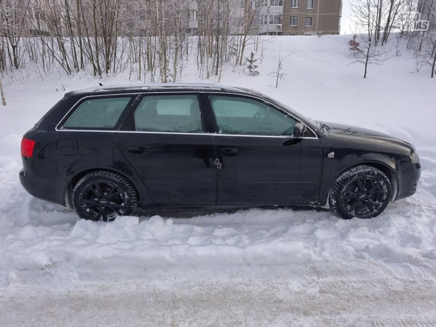 Black Audi A4 2007 in Vilnius, with an engine capacity of 2.00 L and mileage of 278 thousand km for 1000 €, photo 6 on AUTOMOTO.COM.LV