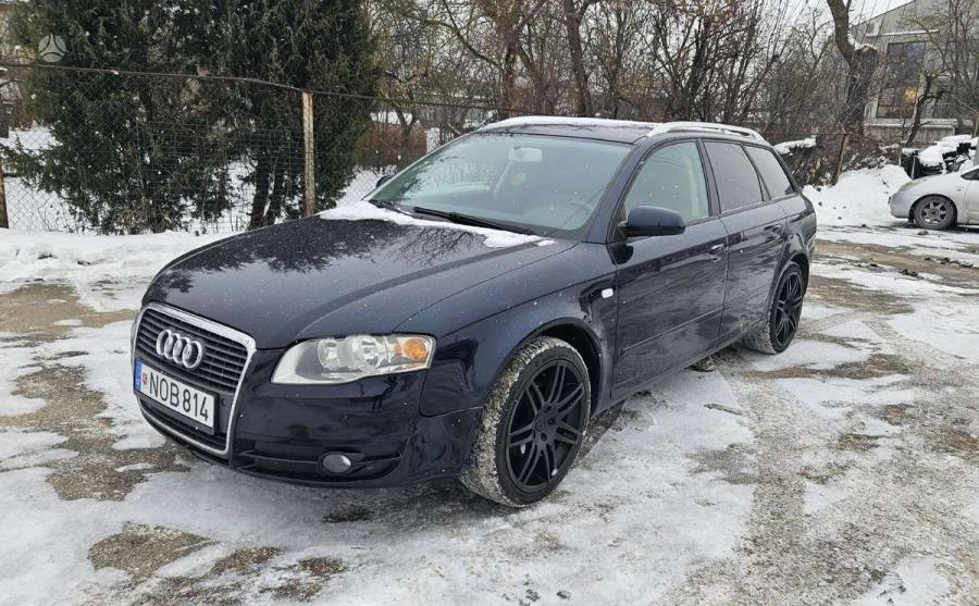 Black Audi A4 2007 in Kaunas, with an engine capacity of 1.97 L and mileage of 400 thousand km for 2650 €, photo 4 on AUTOMOTO.COM.LV