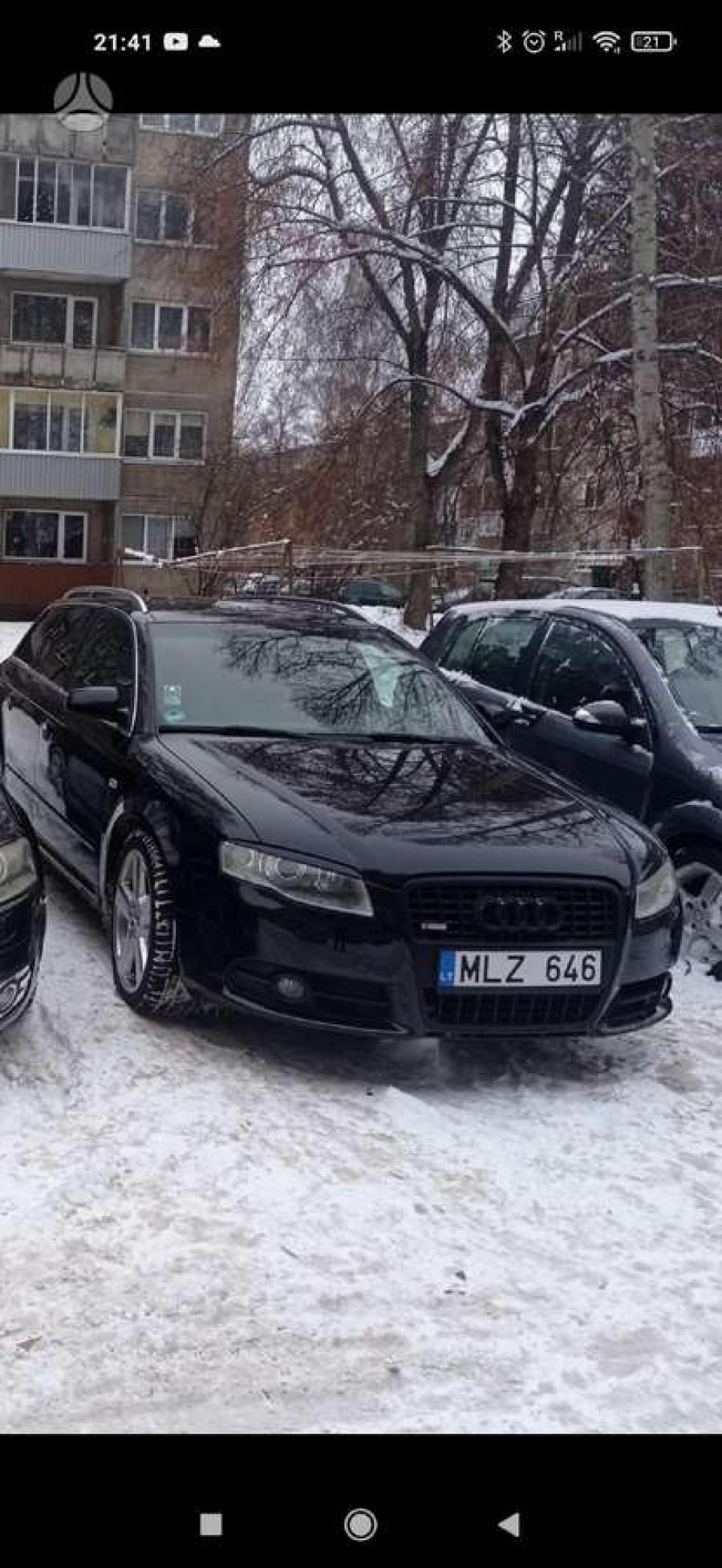 Black Audi A4 2007 in Marijampole, with an engine capacity of 2.70 L and mileage of 240 thousand km for 3700 €, photo 10 on AUTOMOTO.COM.LV
