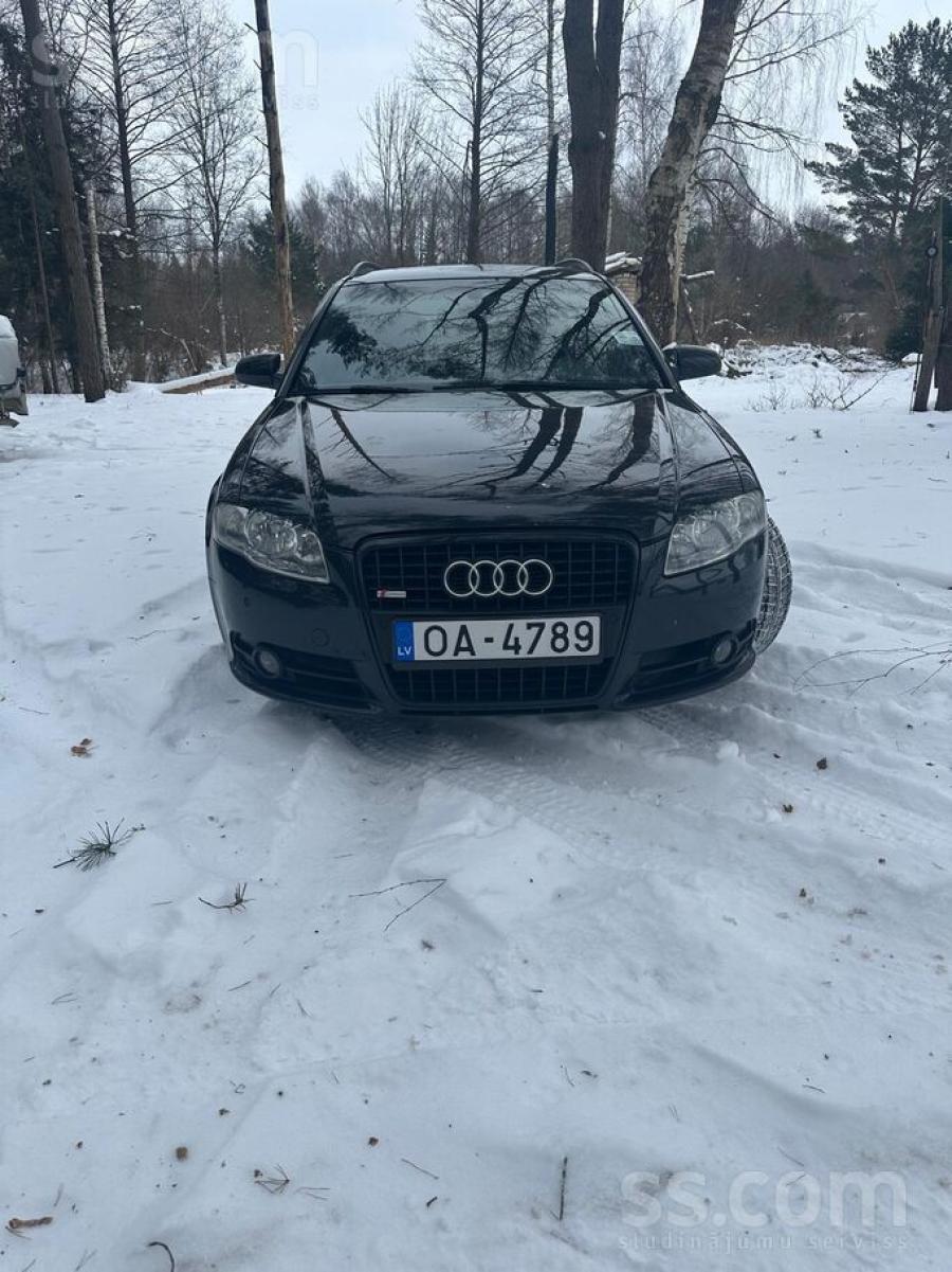 Black Audi A4 2007 in Liepaja, with an engine capacity of 2.00 L and mileage of 290 thousand km for 3800 €, photo 1 on AUTOMOTO.COM.LV