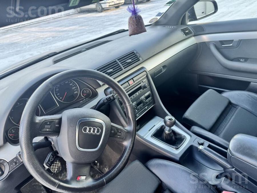 Black Audi A4 2007 in Rezekne, with an engine capacity of 2.00 L and mileage of 275 thousand km for 4500 €, photo 9 on AUTOMOTO.COM.LV
